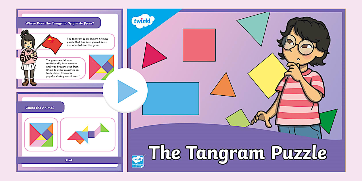 The Tangram Puzzle PowerPoint (Teacher-Made) - Twinkl