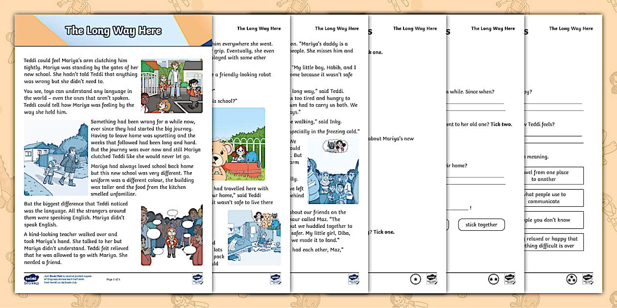 Y2 The Long Way Here (A Refugee Story) Reading Comprehension