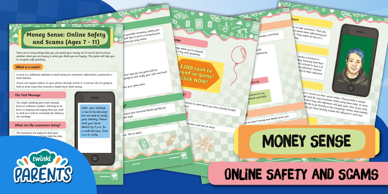 Money Sense: Online Safety and Scams (Ages 7 - 11)