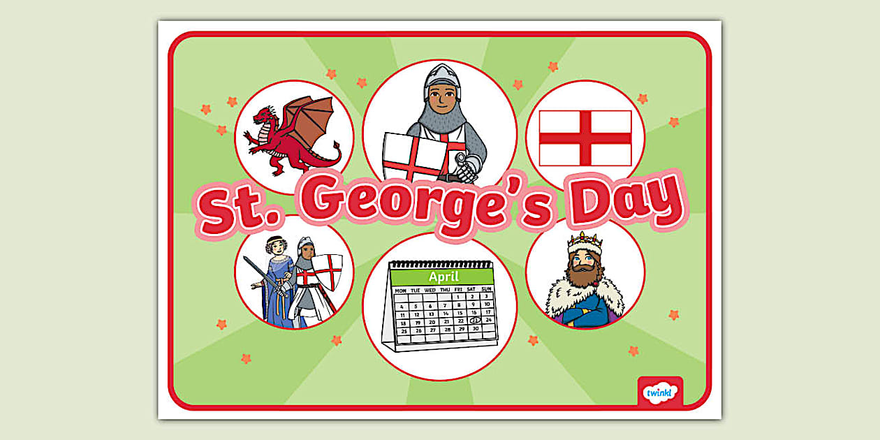 St. George's Day Display Poster (Teacher-Made) - Twinkl