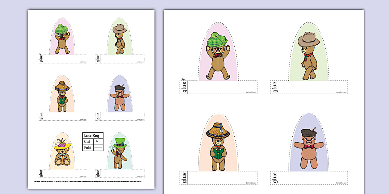 Teddy Bears Around the World Finger Puppets - Twinkl