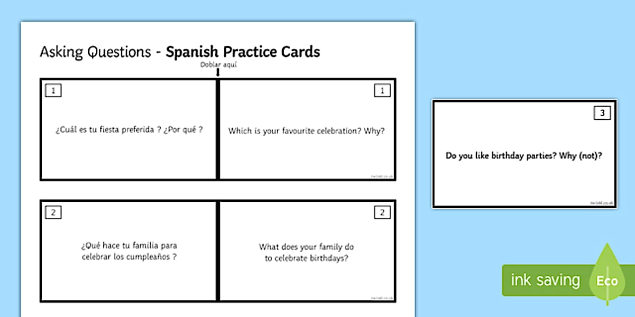 General Conversation Customs & Festivals Question Double Sided Cards ...