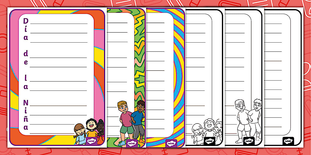 Acróstico: Día del Niño y de la Niña - Twinkl