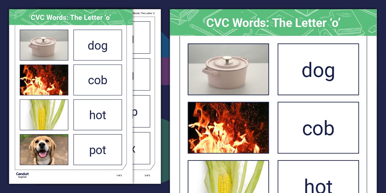 Reinforcing Sounds: CVC Word Letter 'o' Matching Activity