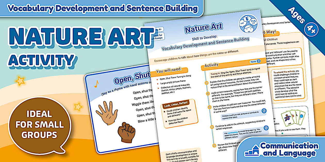 Same or Different Nature Art Communication and Language (4+)