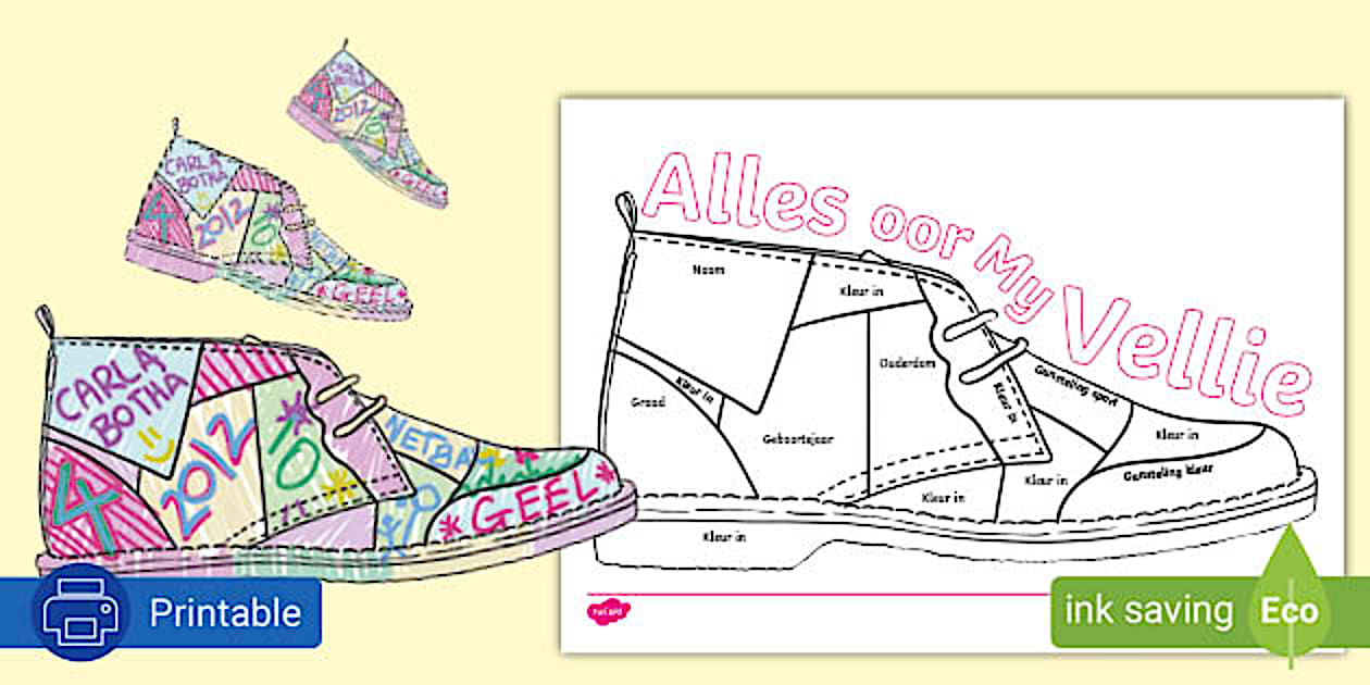 Alles Oor My "Vellie" (l'enseignant a fait) - Twinkl