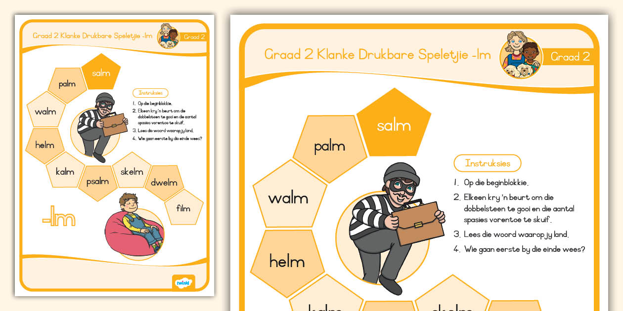Graad 2 Klanke Drukbare Speletjie -lm (teacher made)