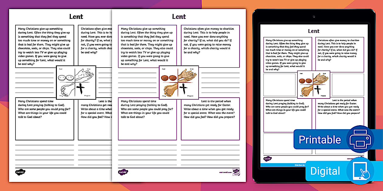 Lent Reflection | Christian Education Resource | Twinkl USA