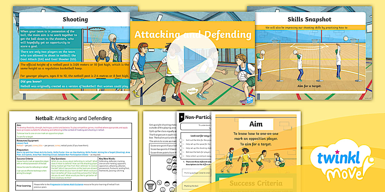 Shooting in Netball - Defending in Netball - Year 6 PE