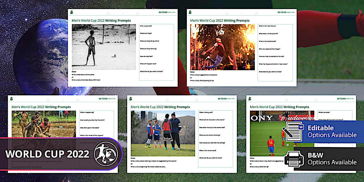 Men's World Cup 2022: Writing Prompts (Teacher-Made)