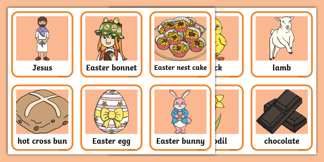 Easter Pairs Matching Game (teacher made) - Twinkl