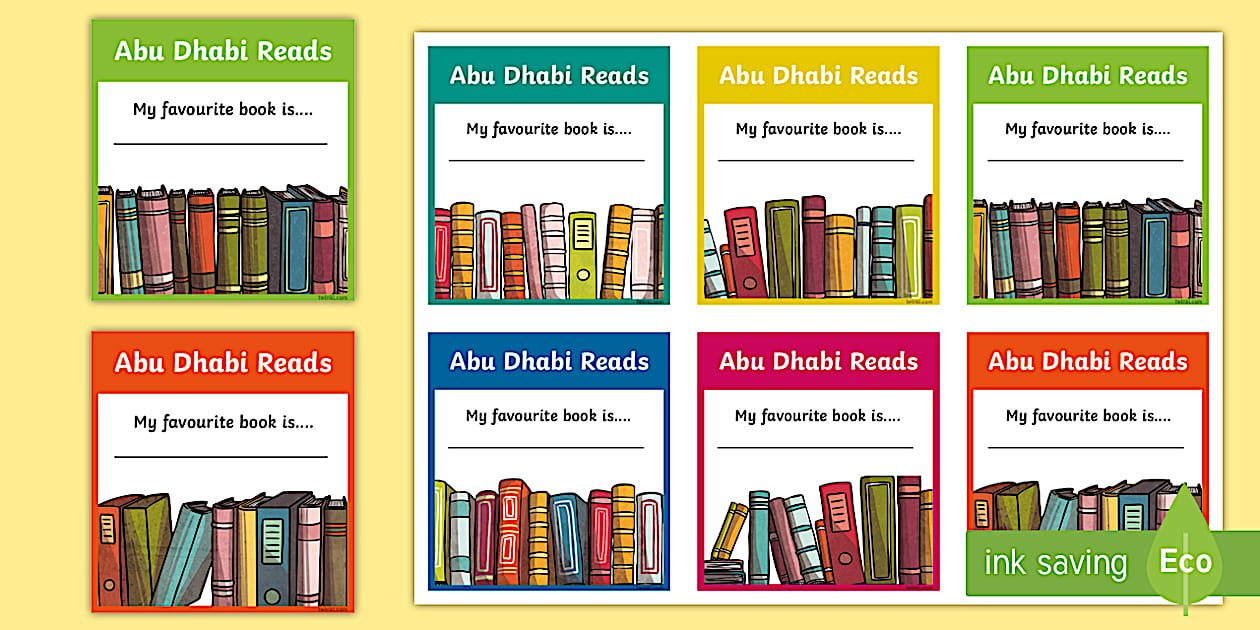 Abu Dhabi Reads My Favourite Book Badges - Twinkl
