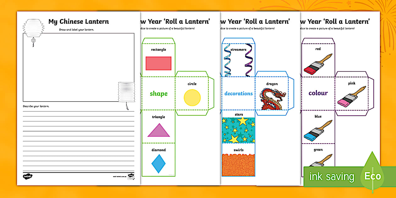 Chinese New Year Roll a Lantern Activity (Teacher-Made)