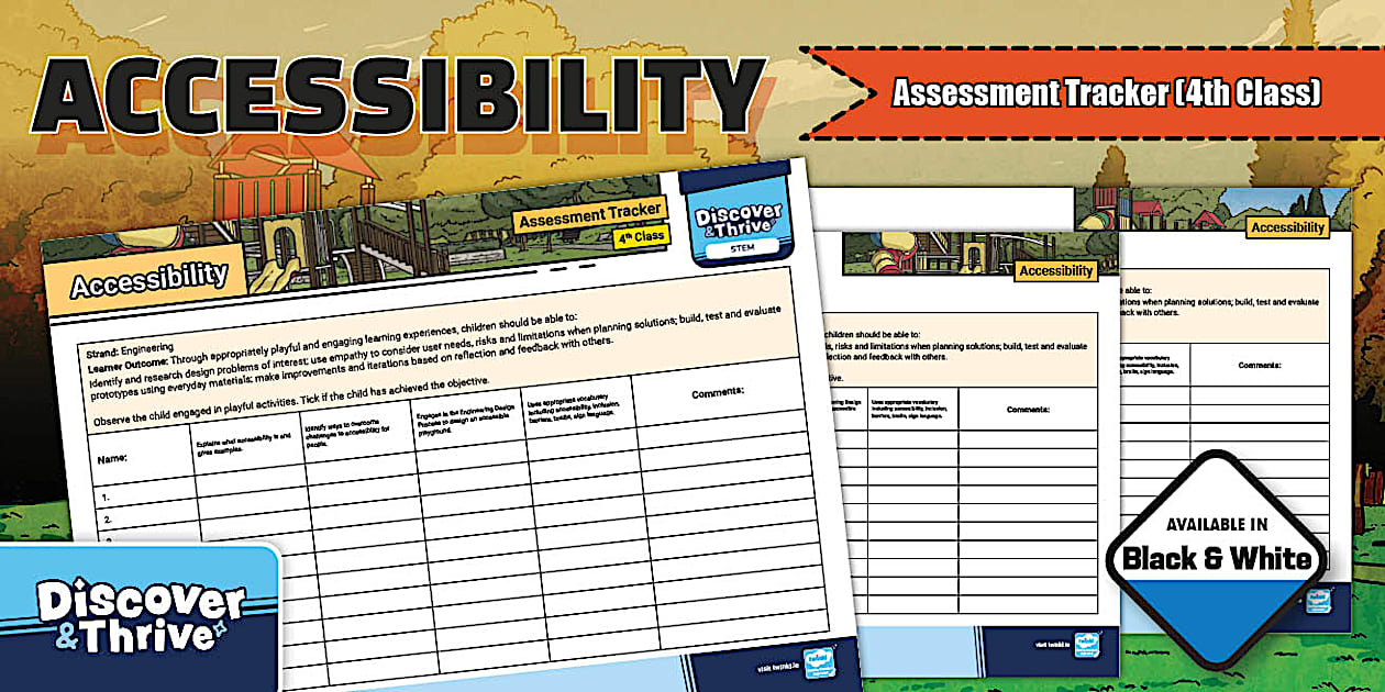 Accessibility Assessment Tracker 4th Class