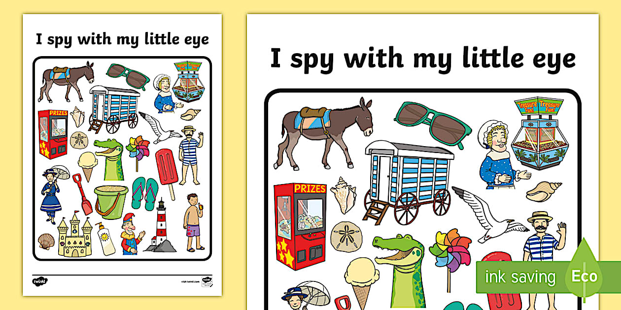 Seaside I Spy With My Little Eye Activity (teacher made)