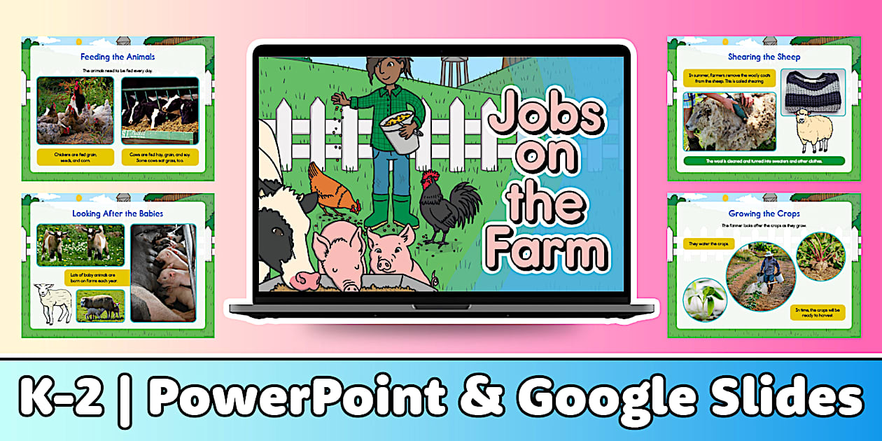 Jobs on the Farm PowerPoint & Google Slides for K-2