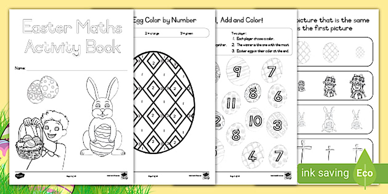 Easter Maths Activities | Booklet | Foundation Phase
