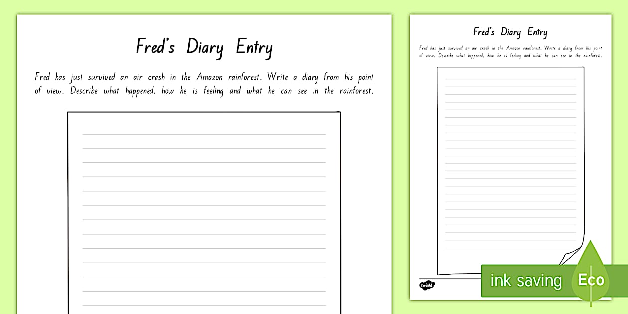 Term 2 Week 3 Year 5 and 6 Chapter Chat Diary Entry Worksheet to Support