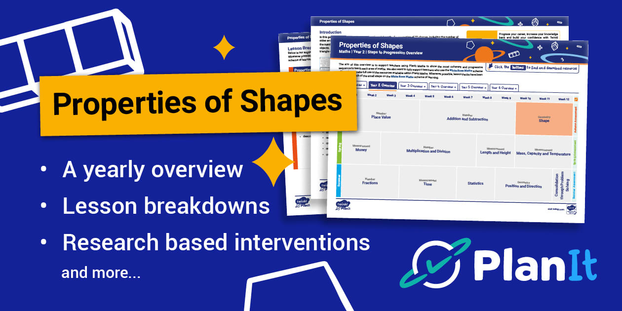 Properties of Shapes - Steps to Progression Overview - Year 2