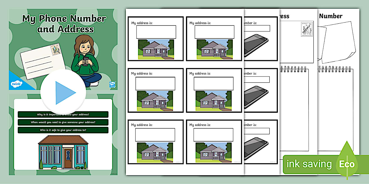 Life Skills: Phone Number and Address Activity Pack - Twinkl