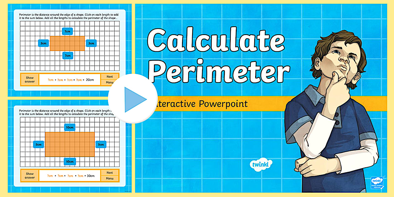 Calculate the Perimeter Interactive Game PowerPoint - Twinkl