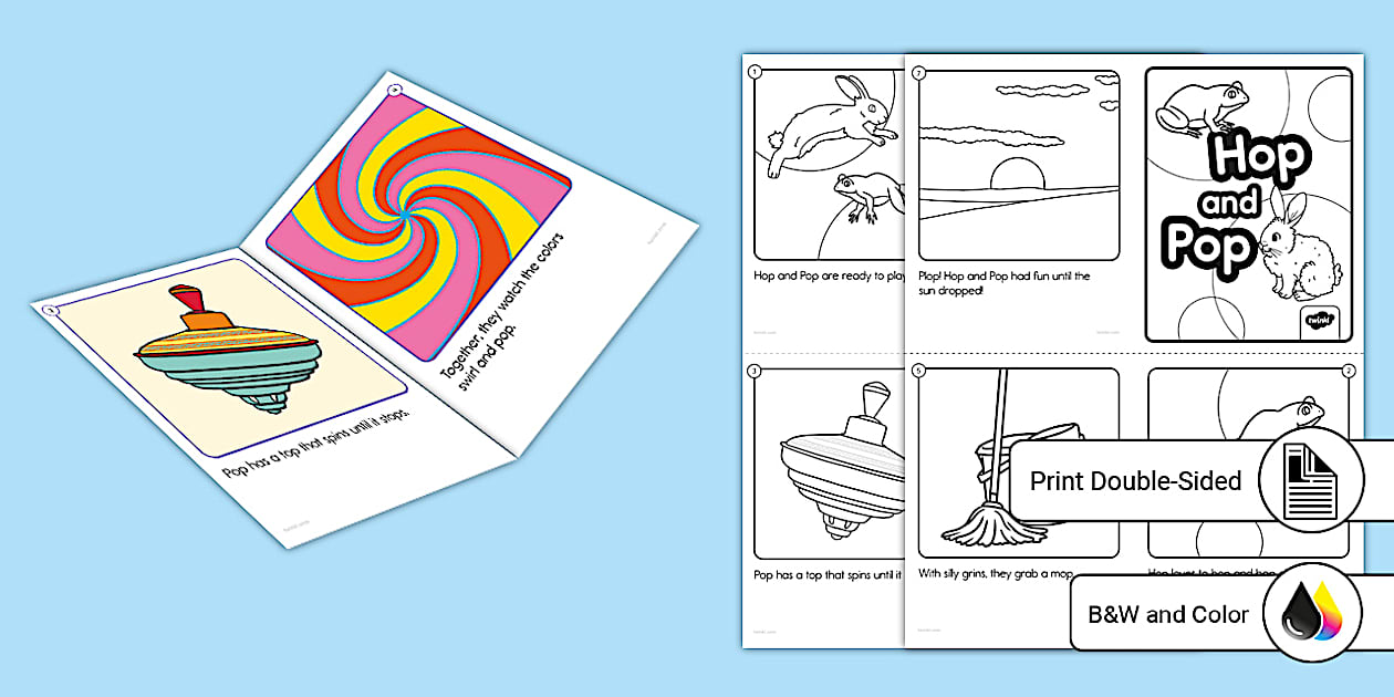 Hop and Pop -op Word Family Emergent Reader (teacher made)