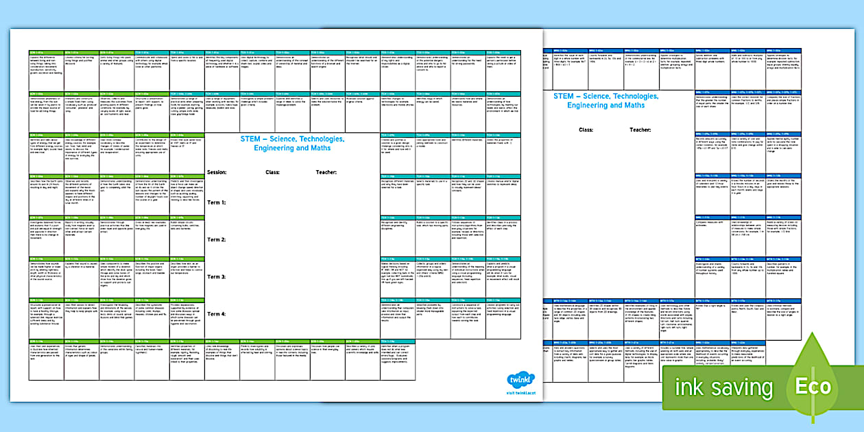 First Level STEM CfE Benchmarks Overview (teacher made)
