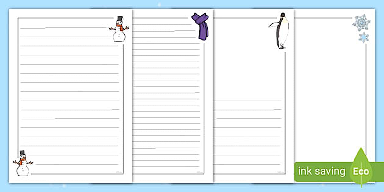 Winter Page Border Pack | Twinkl Learning Resources - Twinkl