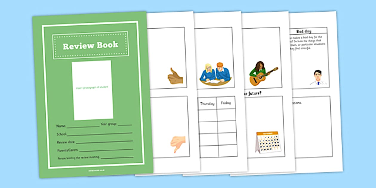 Review Book for Person Centred Review Secondary - Twinkl