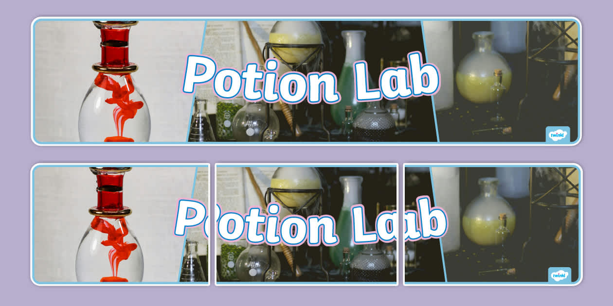 Potion Lab Photo Display Banner (teacher made) - Twinkl