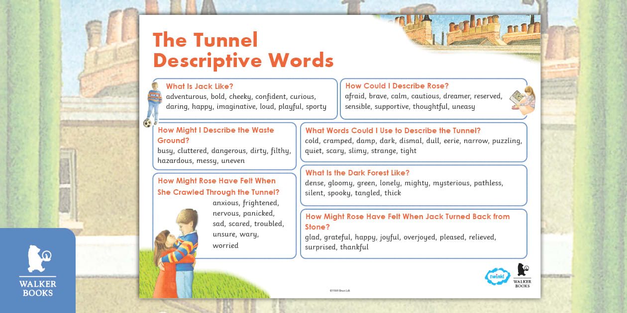 FREE! - The Tunnel: Descriptive Word Mat (teacher made)