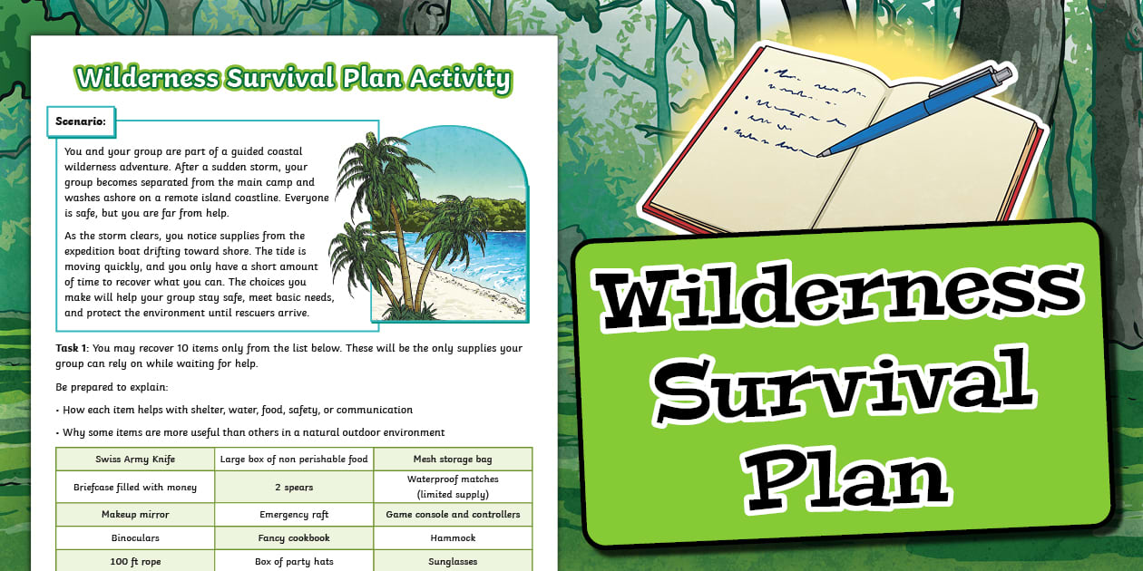 Wilderness Survival Plan Activity