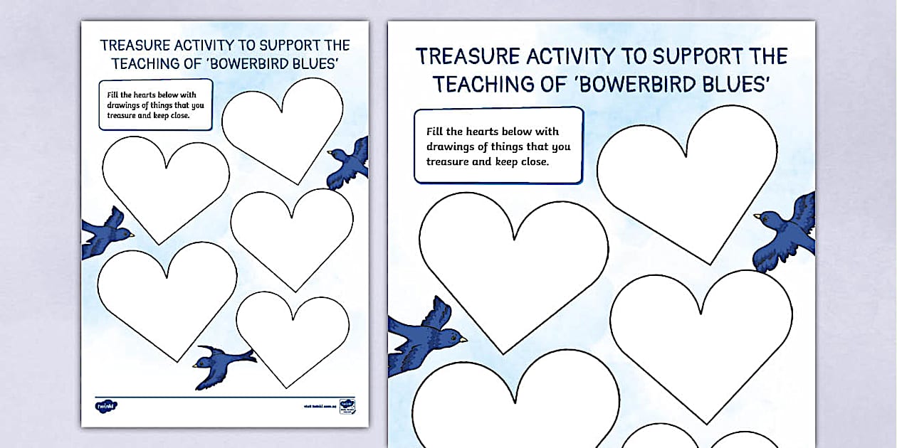 'Bowerbird Blues' Activity Sheet | Bowerbird Blues Resources