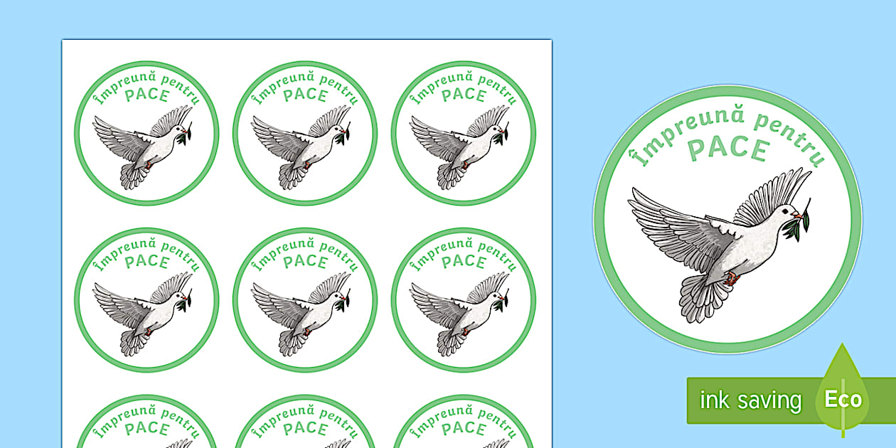 Proiect despre pace | Insigne | Twinkl România - Twinkl