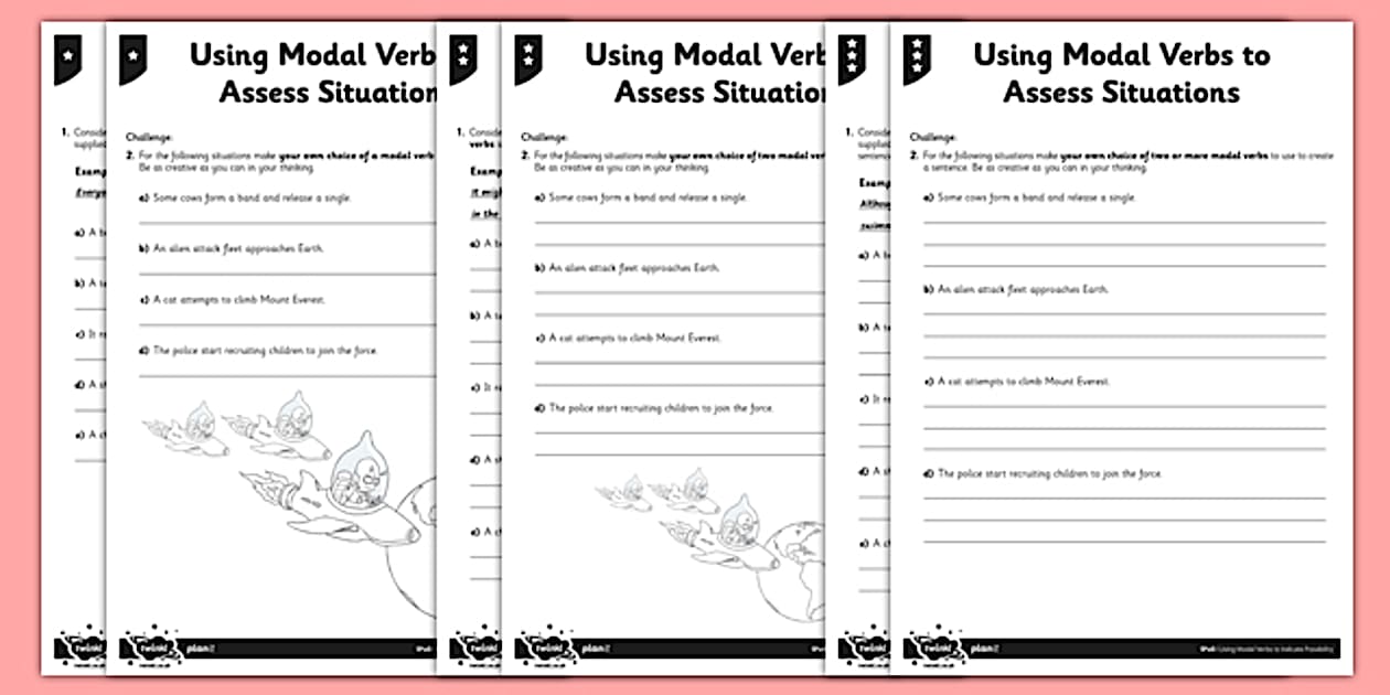 Using Modal Verbs to Assess Situations Differentiated Worksheet / Worksheet
