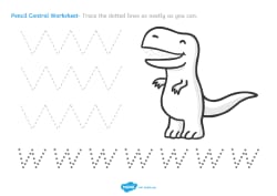 Dinosaur Pencil Control Activity Sheets (teacher made)