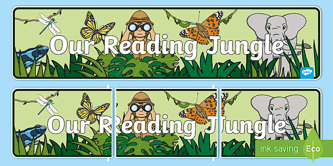 Jungle Reading Area - Bunting | Twinkl | Teacher Made