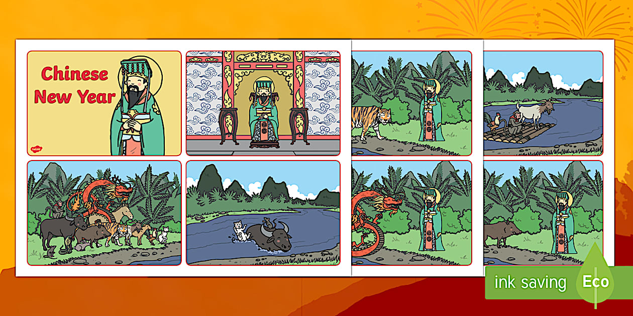 Chinese New Year Story Sequencing Cards - Twinkl