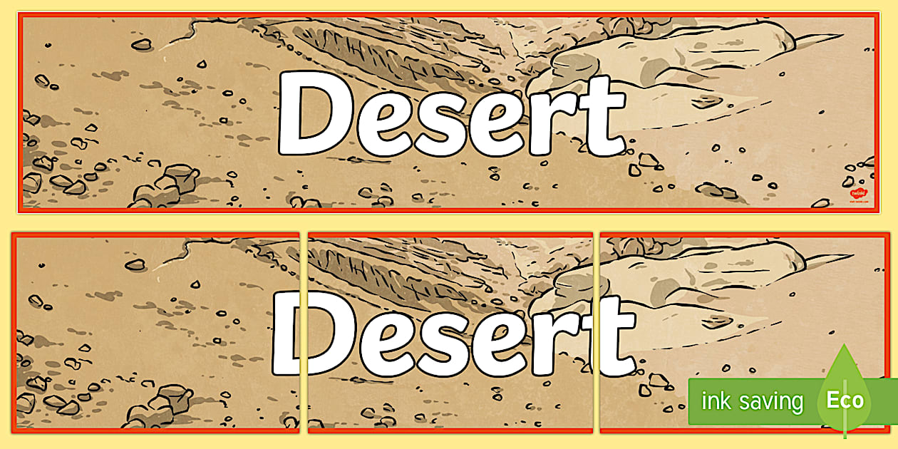 Desert Display Banner (Teacher-Made) - Twinkl