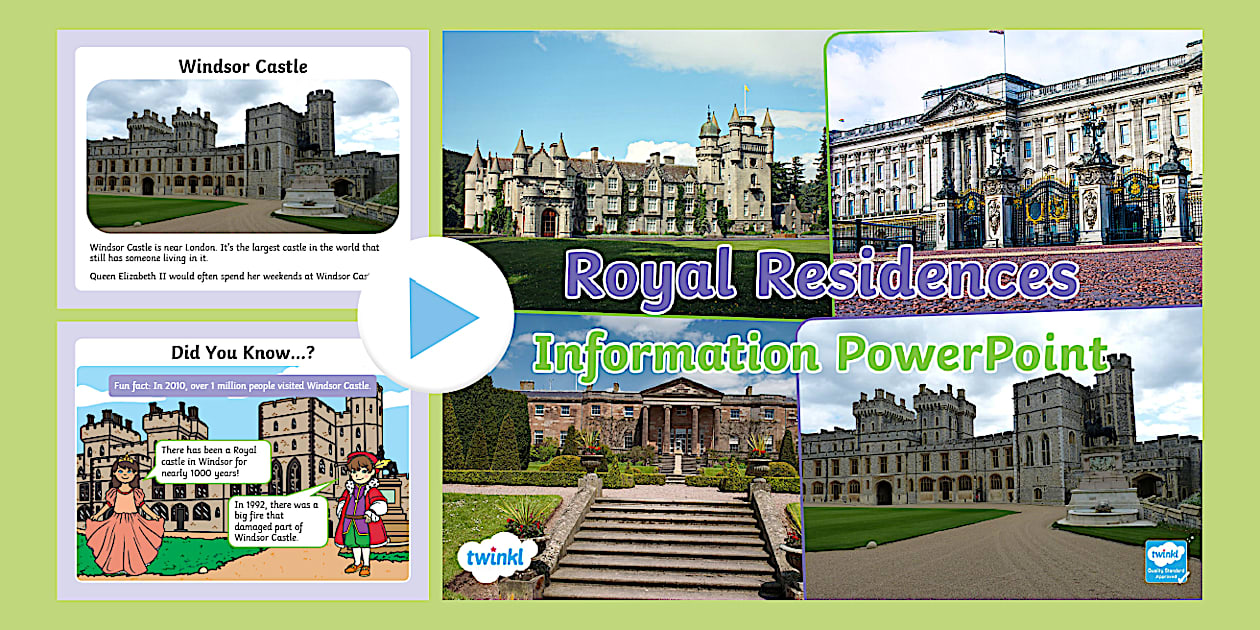 EYFS Royal Residences PowerPoint EYFS (teacher made)