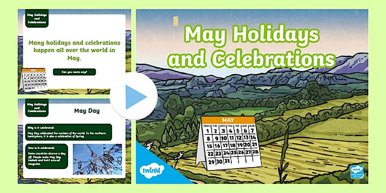 May Holidays and Celebrations PowerPoint - Year 3 HASS