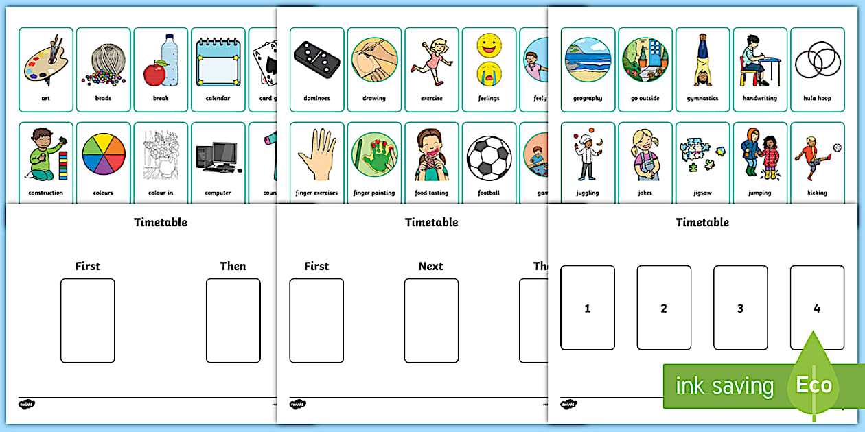 July Provision visual Timetable (teacher made) - Twinkl