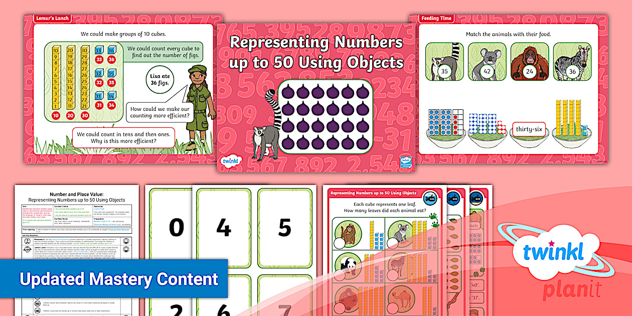 Year 1 Number Place Value Identify Represent Numbers 0-50