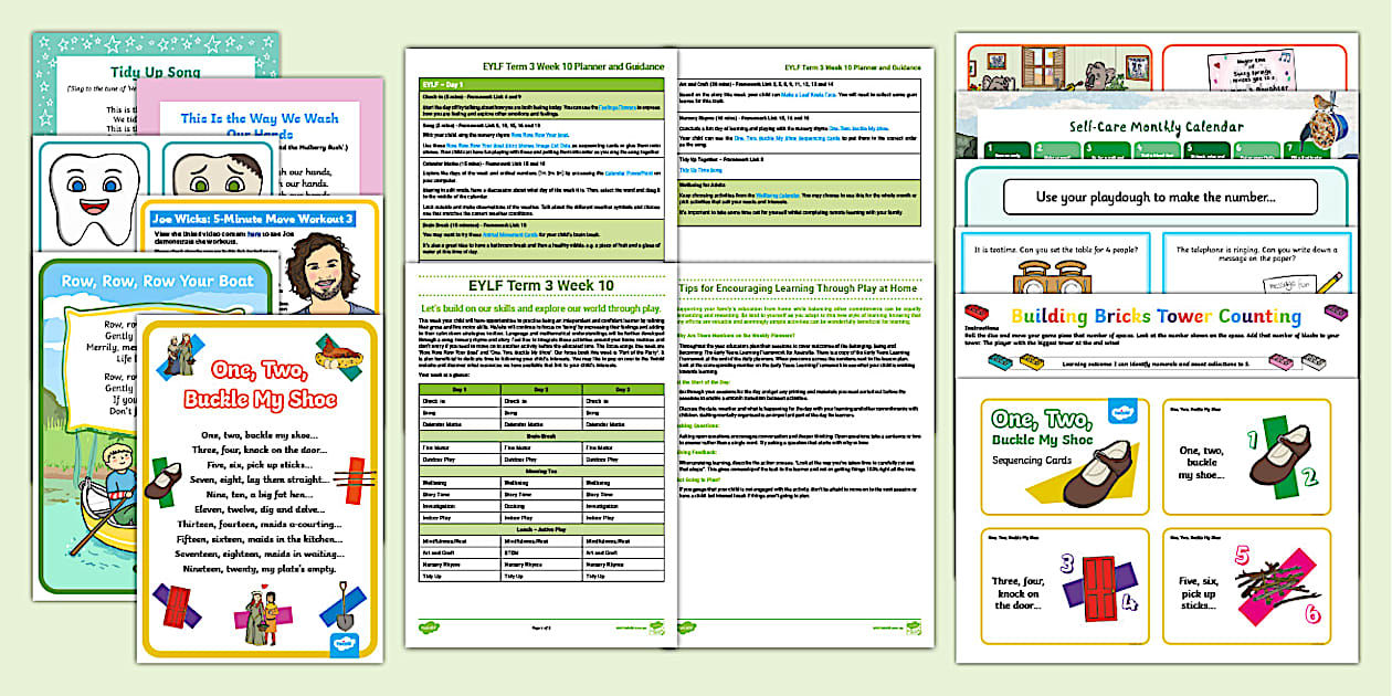 EYLF Term 3 Week 10 Remote Home Learning Pack | Twinkl