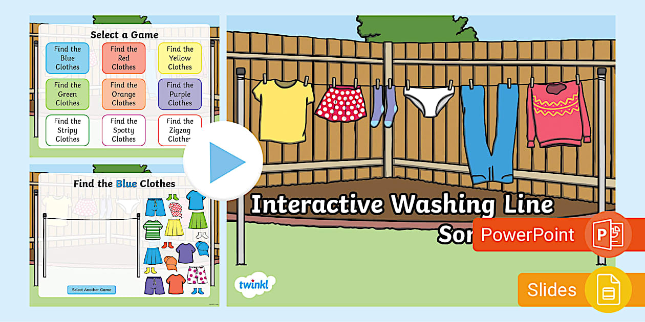 Colour and Pattern Sorting Interactive PowerPoint Game