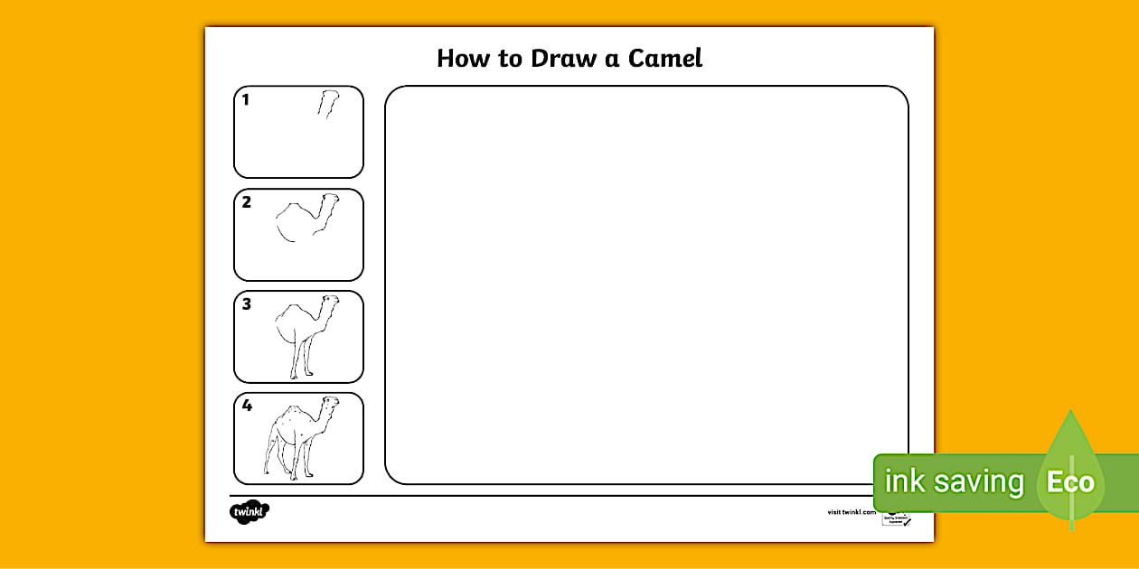 How to Draw a Camel Activity (teacher made) - Twinkl