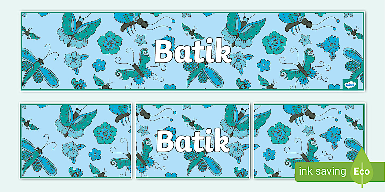 Batik Display Banner - Twinkl - KS2 (teacher made) - Twinkl