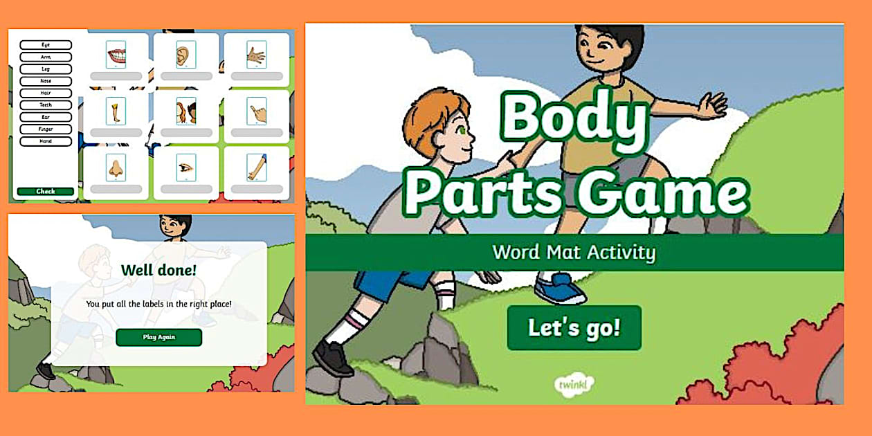 Body Parts Game (teacher made) - Twinkl