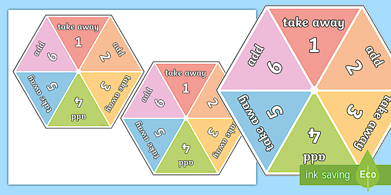 Editable Add and Take Away Spinners (teacher made) - Twinkl
