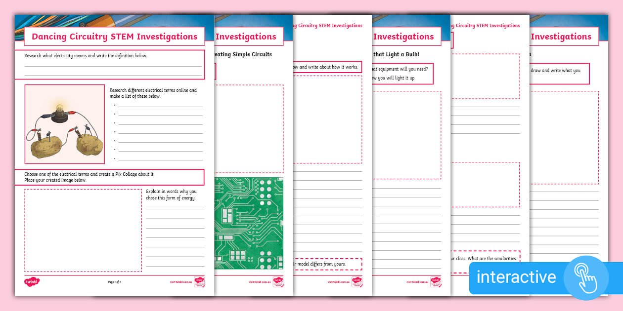 Dancing Circuitry Stem Investigations (Teacher-Made)